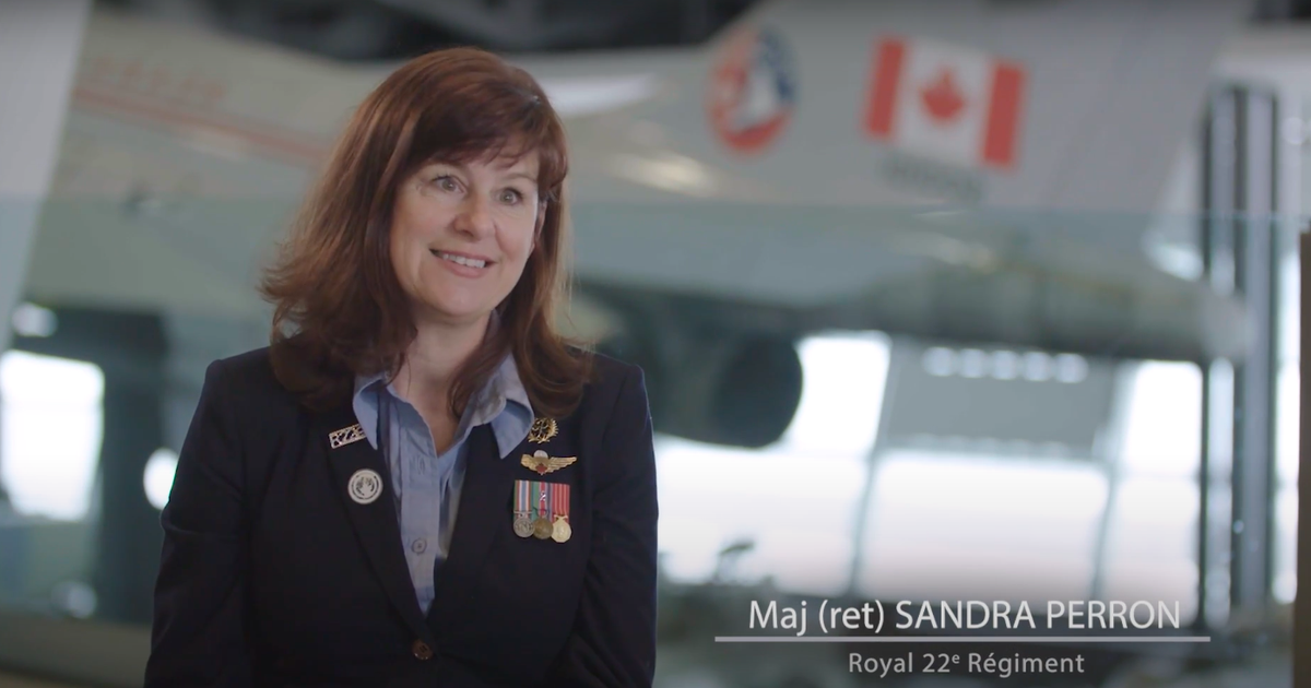 Record of Service: Major (ret’d) Sandra Perron | Historica Canada
