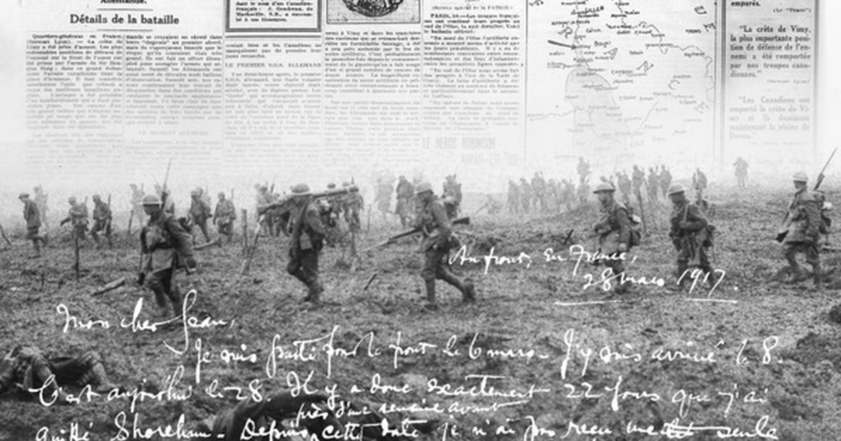 Pensez comme un historien : La bataille de la crête de Vimy en lettres ...